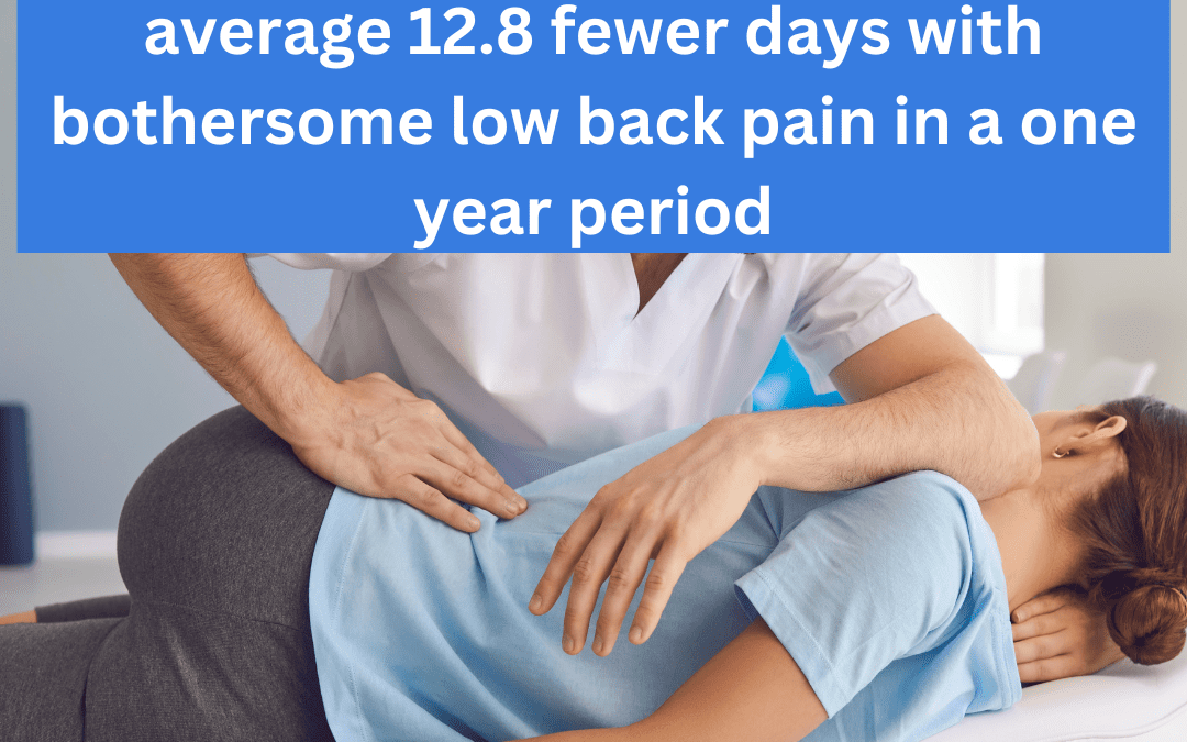 Persistent and recurrent low back pain | Downsview Chiropractic
